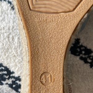 Maypol | Shoes | Maypol Wedge Espadrille Leather And Knit Strap Sandals ...